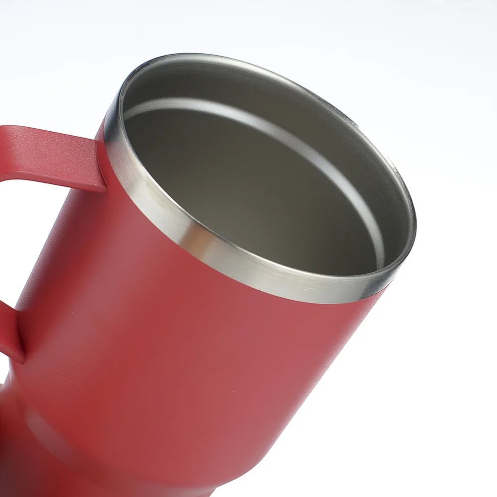 Portable 20oz 30oz 304 Stainless Steel Tumbler with Handle Travel Coffee Mugs Cups Termos ...