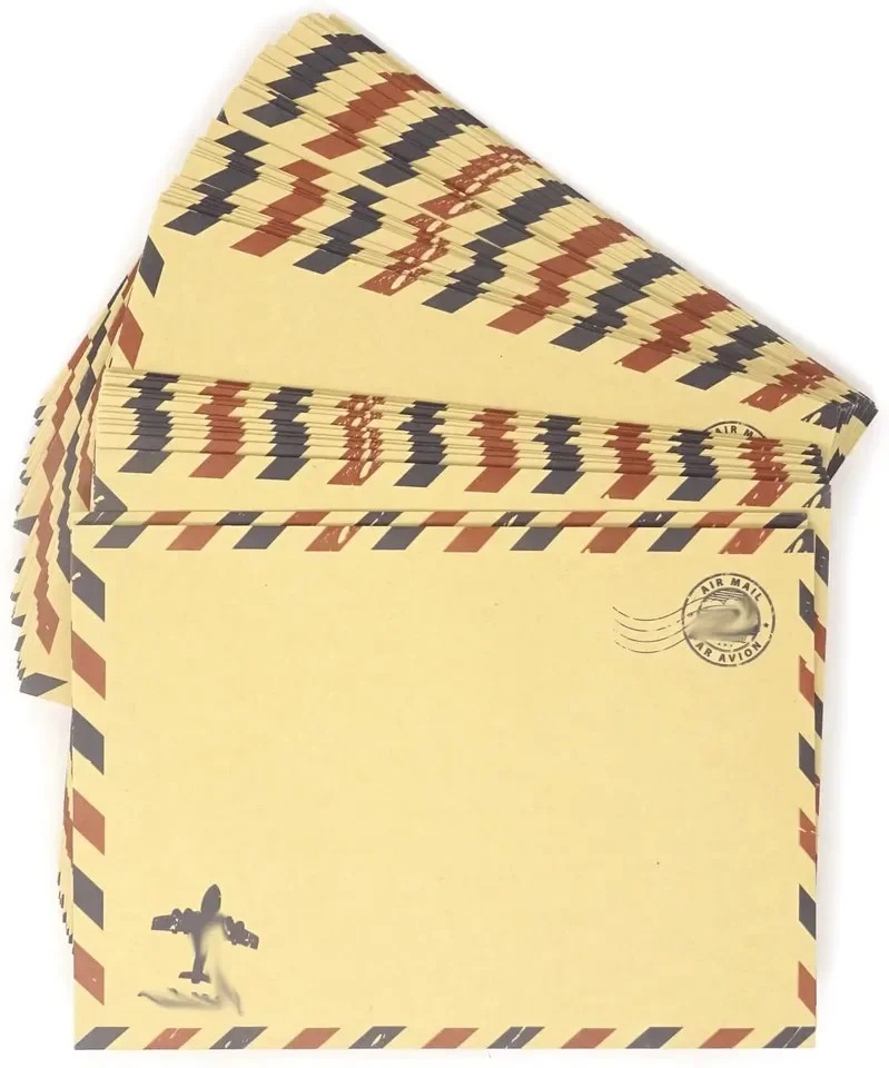 Alibaba.com: Custom Invitation Envelopes Airmail Vintage Kraft Brown ...