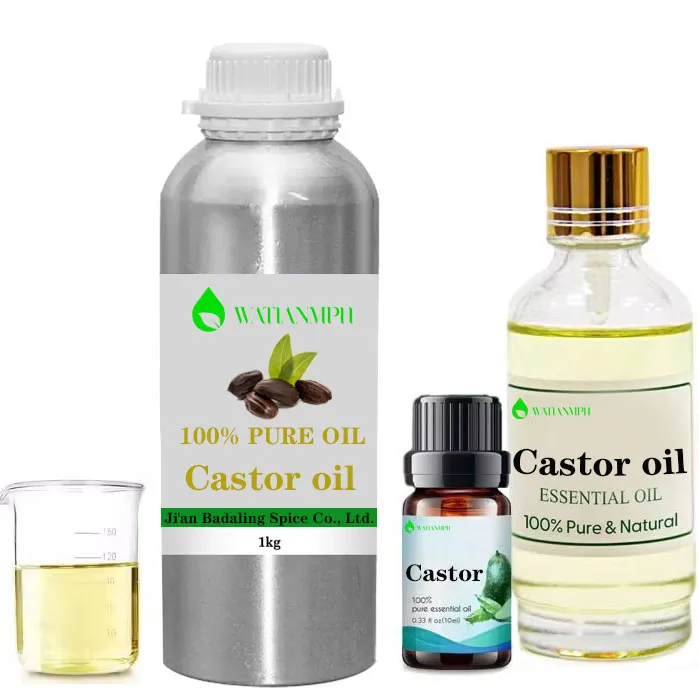 100% Pure Organic Castor Oil Cold Pressed Hexane Free Fresh Odor ...