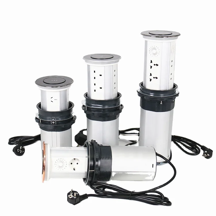 IP65 Waterproof WiFi 3-Outlet Motorized Pop Up Socket for Kitchen with ...