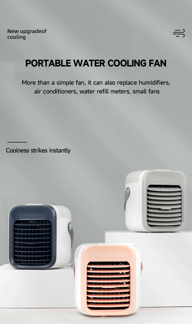 Rechargeable Cooling Machine Outdoor Home Air Conditioning Cooler Fan ...