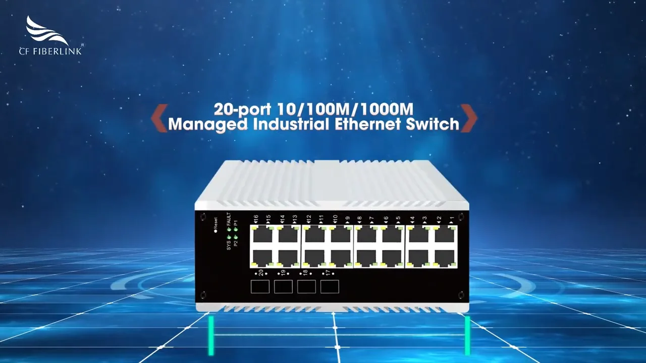 20-port Full Gigabit Managed Switch Redundant Ethernet L2+ For ...