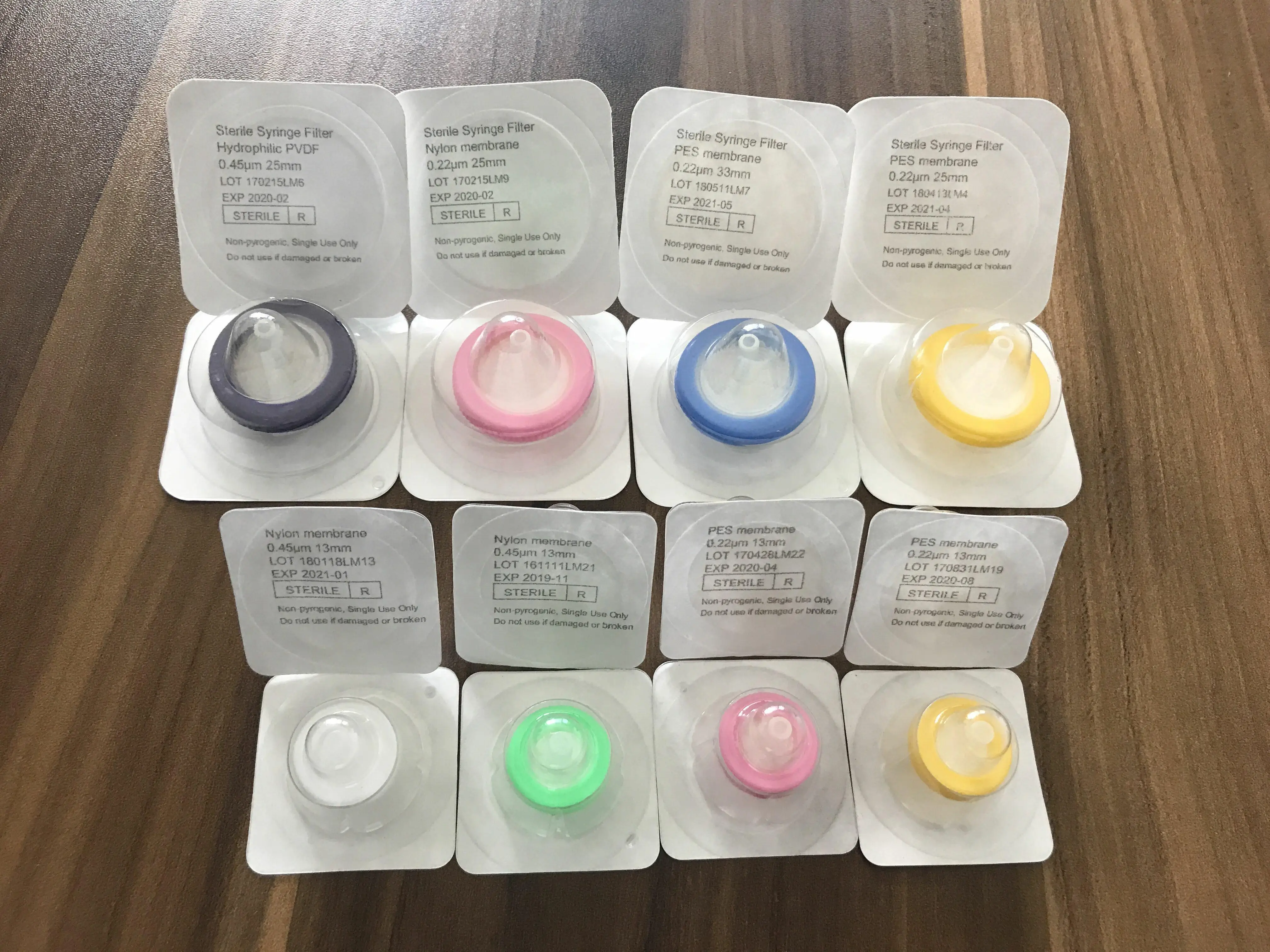 Membrane Syringe Filters - Sterile, 0.22 Micron Precision