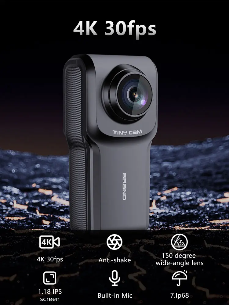 4k Sports Dv Night Vision Motion Detection Body Camera Lcd Screen Mini ...