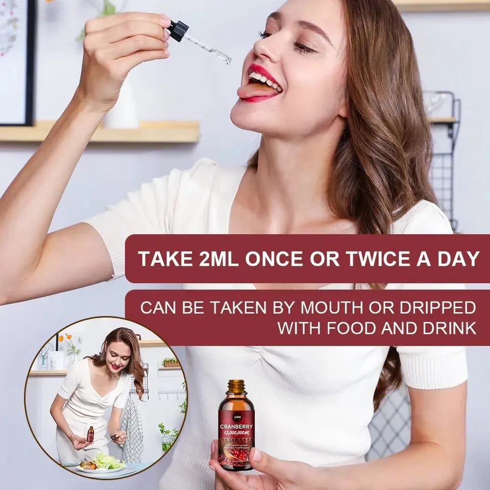 Oem/odm/obm High Quality Cranberry Extract Drops Urinary Tract Immune ...