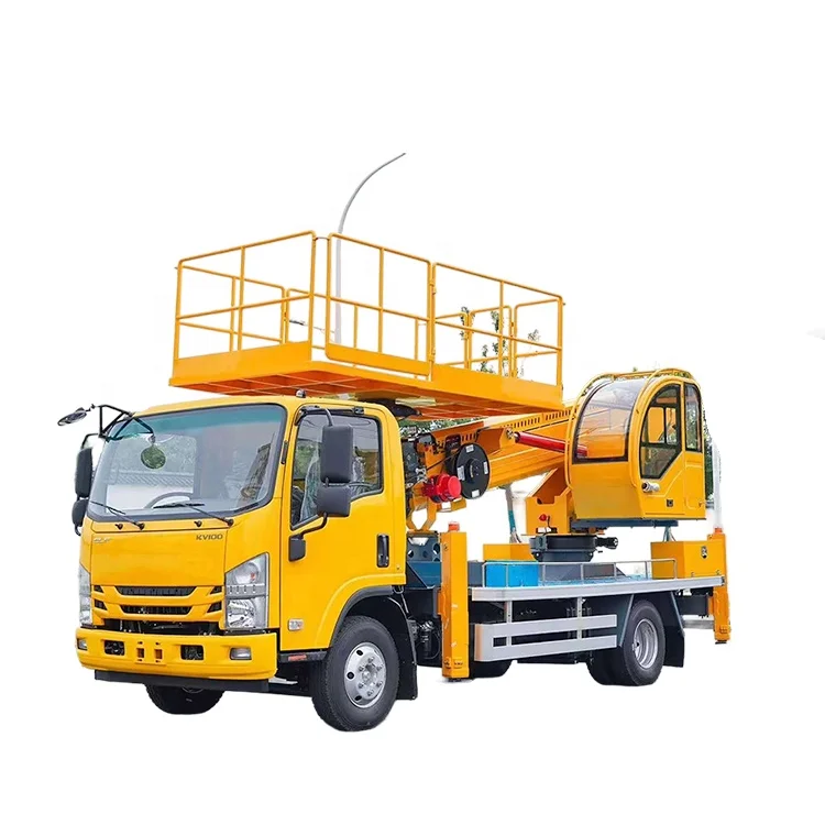 Isuzu Diesel High Arial Work Platform 16-24m Bucket Truck 6 Wheeler 4*2 ...