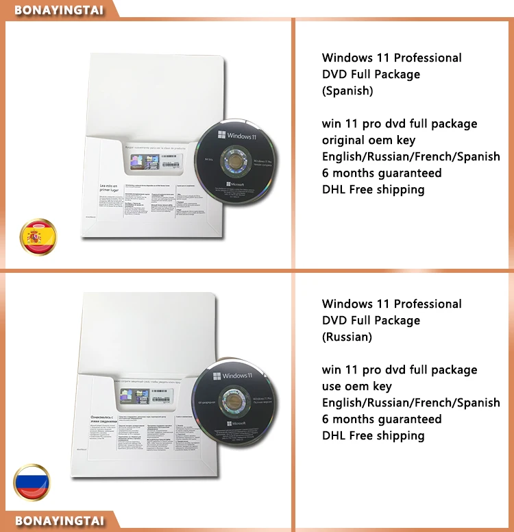 Windows 11 Professional Windows 11 Pro Oem Dvd Full Package Silver ...