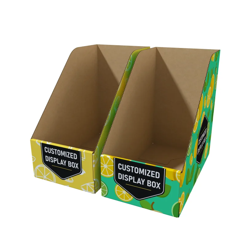 Custom Recyclable Display Paper Box Snack Chips Display Box Degradable ...