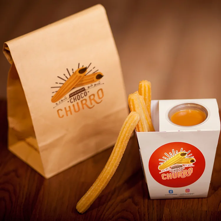 Eco Friendly Crepes Paper Cone Packaging - Fast Food Box