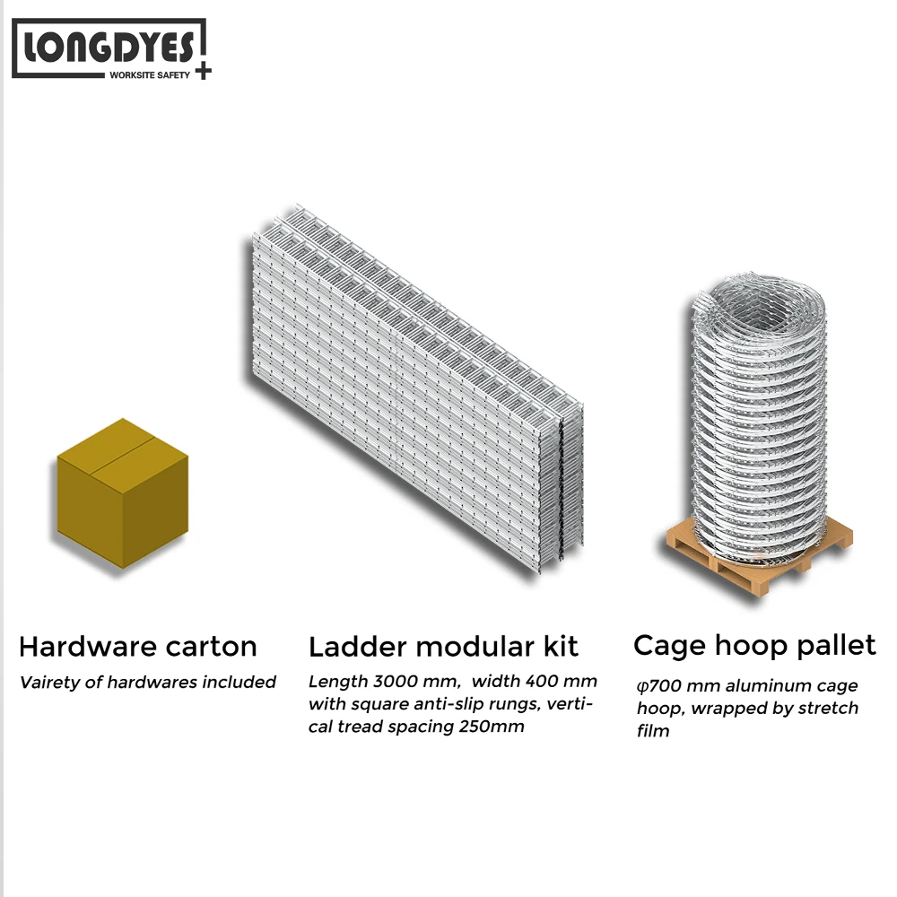 Vertical Lifeline System Aluminum Fire Escape Ladder Sailor Ladder With ...