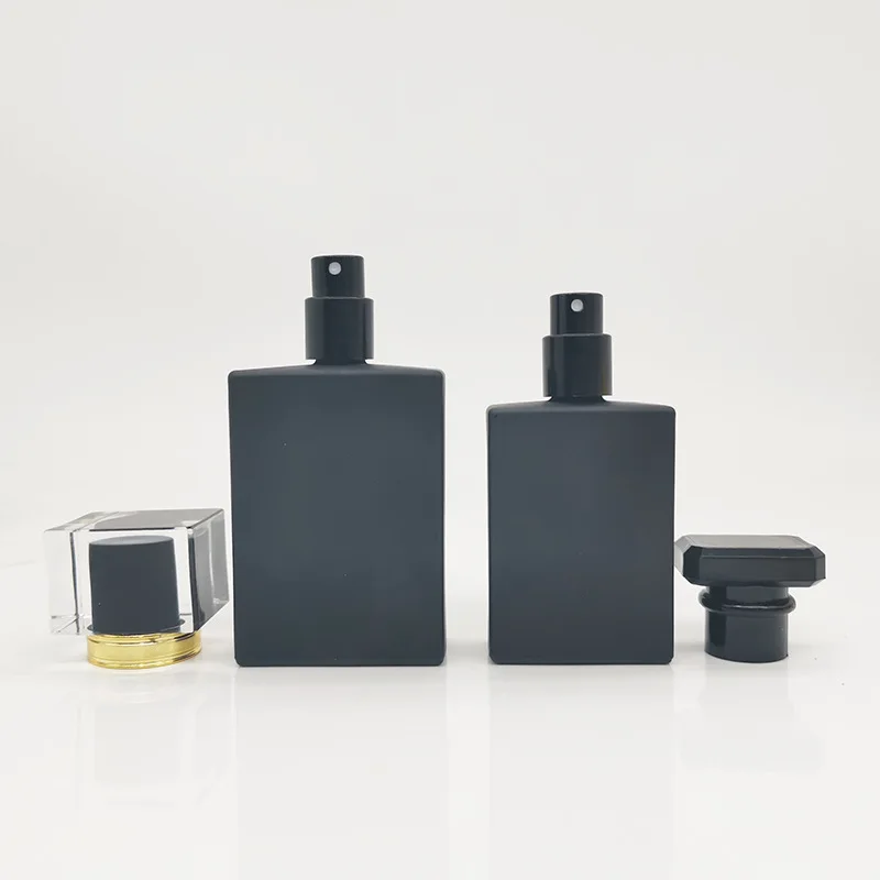 100ml Square Men Cologne Perfume - Black Glass Bottle