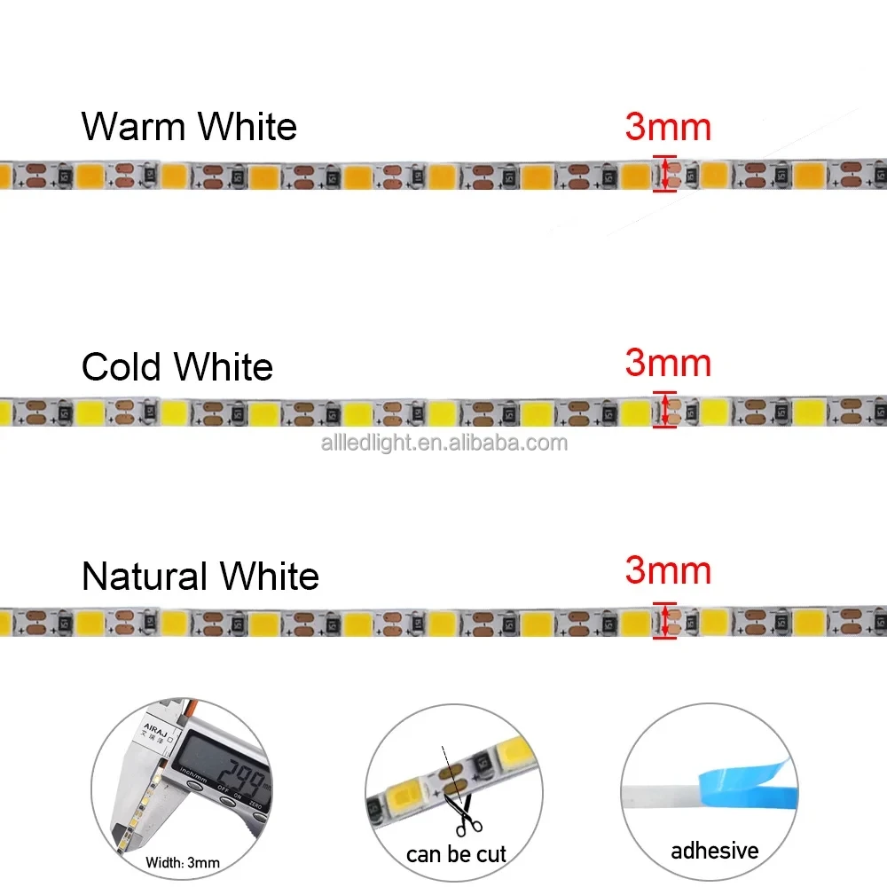 3mm Narrow LED Strip Light - Flexible, Bright, and Durable