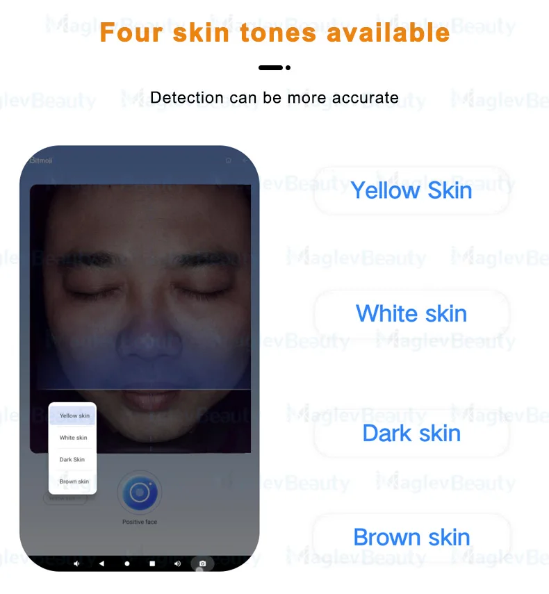 Personal Color Test Skin AI Intelligent Digital Skin Analyzer Logo 3D ...