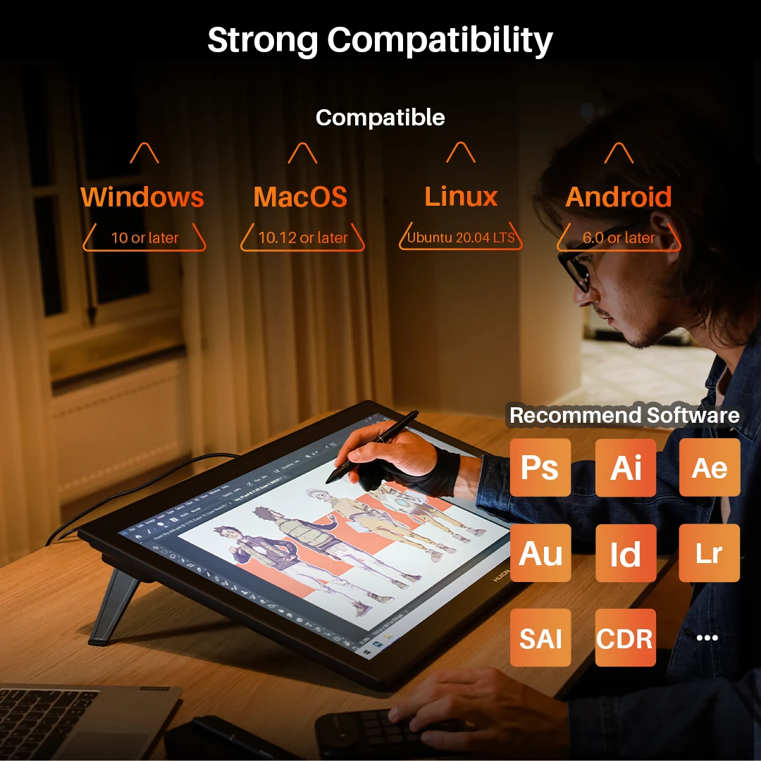 Huion 27" 4k Digital Drawing Tablet For Designers & Students