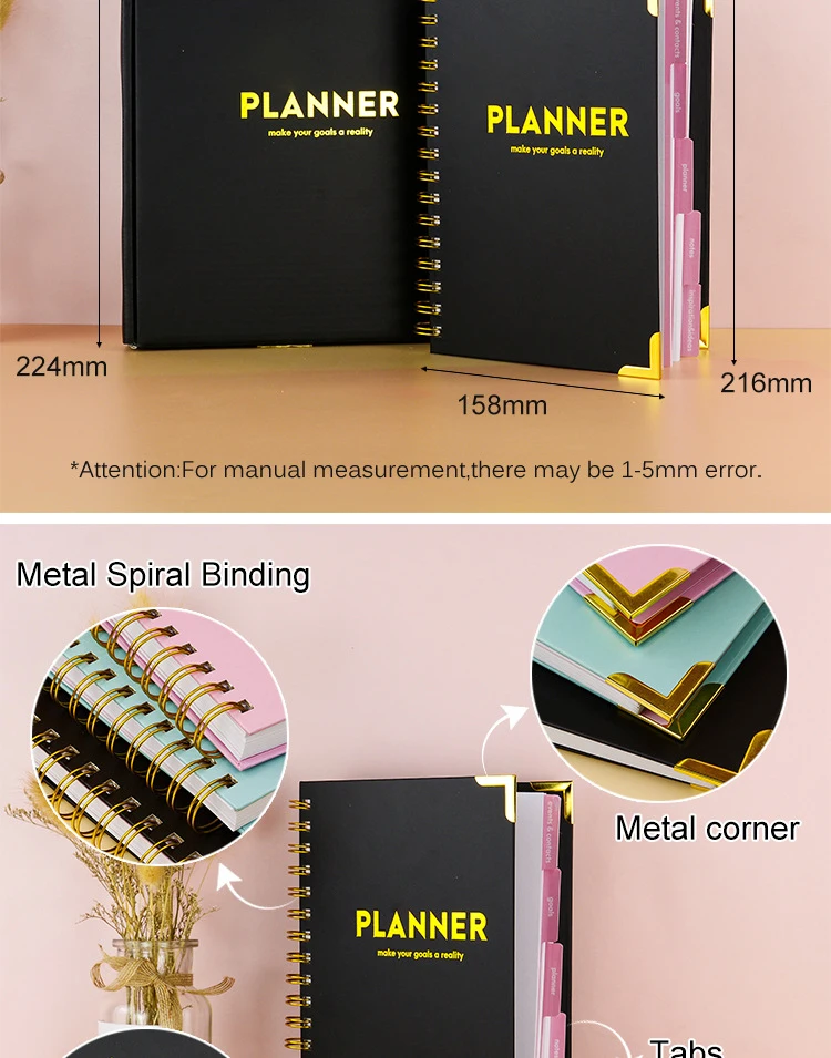 Ww44 Notebook Planner Custom 2024 Planner Stationery Set Weekly Monthly ...