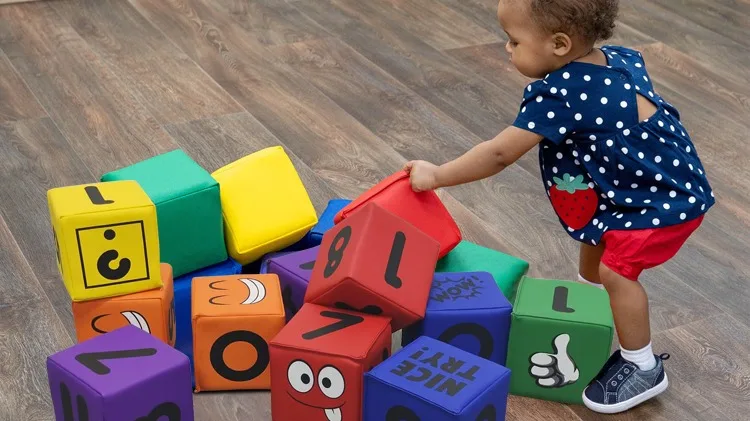 Soft Foam Blocks Kids Build Block Toddler Toy Baby Early Educational ...