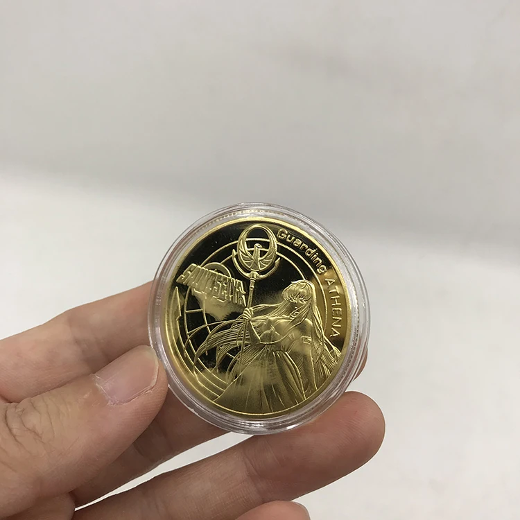 Custom Made Japanese Anime Saint Seiya Metal Gold Coin - Collectible ...
