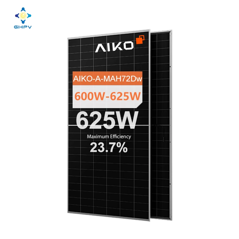Aiko N-type Abc Comet Series Dual-glass 600w 605w 610w 615w 620w Solar Panel 625w Price N-type ...