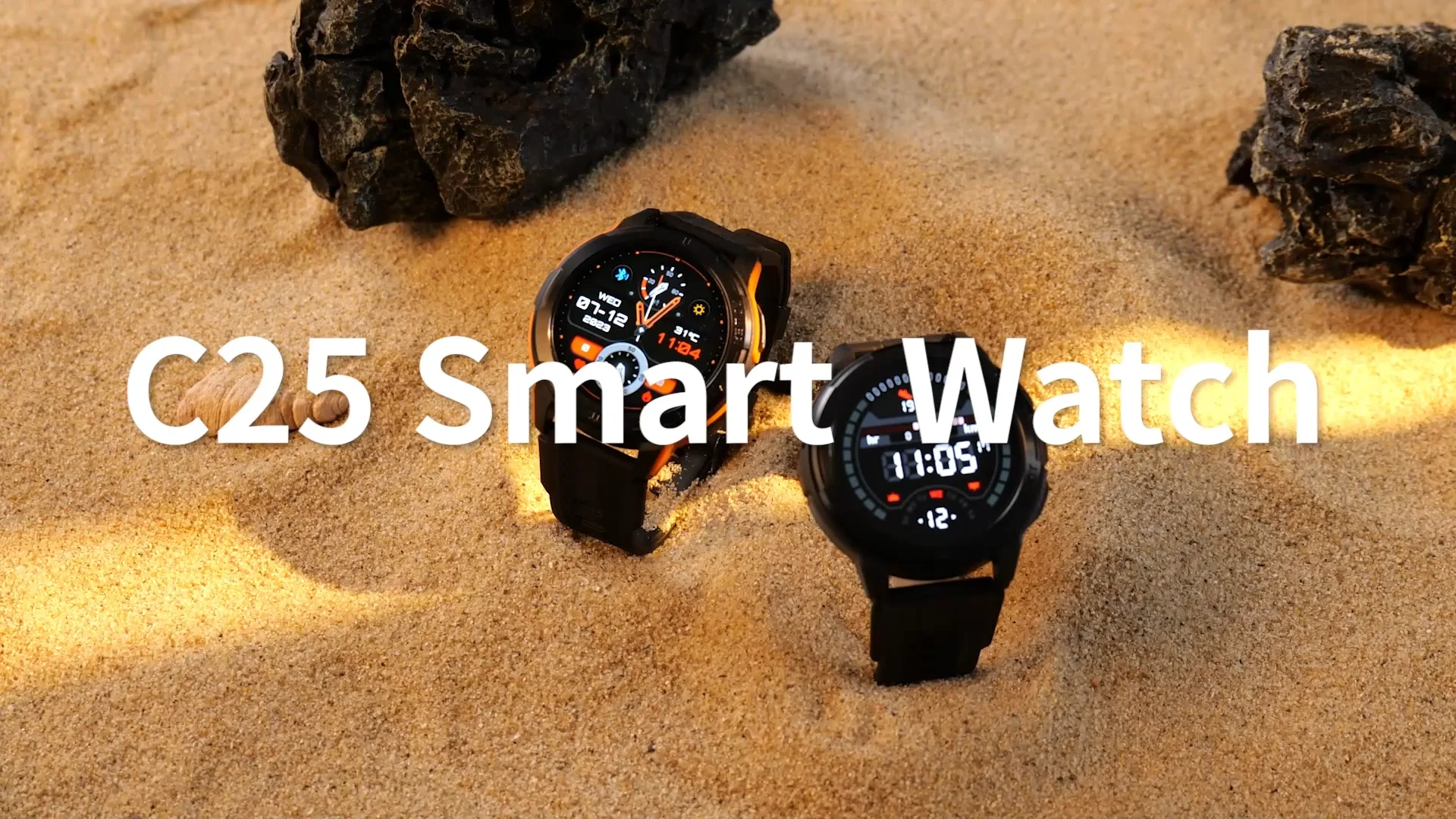 Amoled Newest C25 Bt Call 100+ Styles Sport Smart Watch 410mah Battery ...