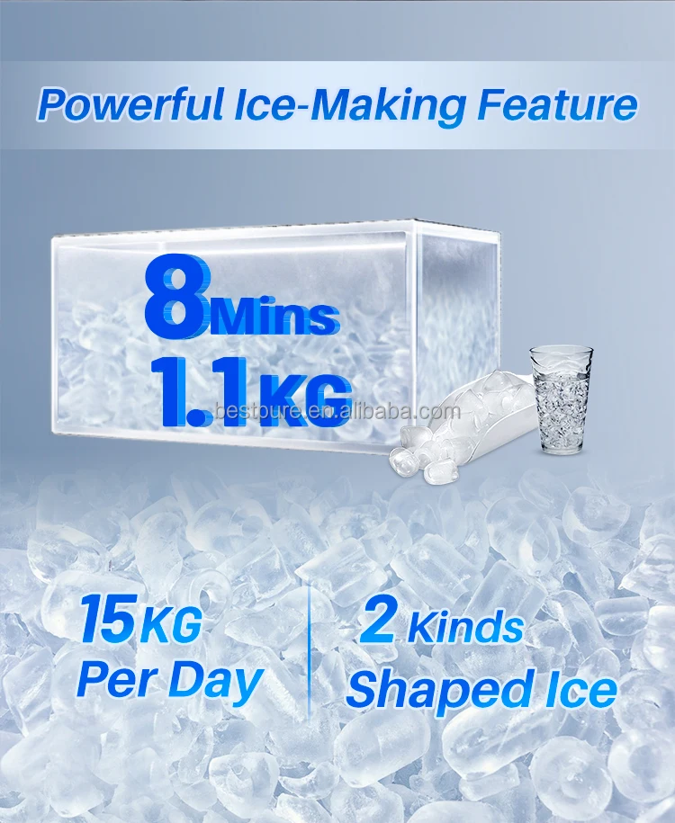Cube and Crushed Ice Bottom Loading Barrel Water Dispenser