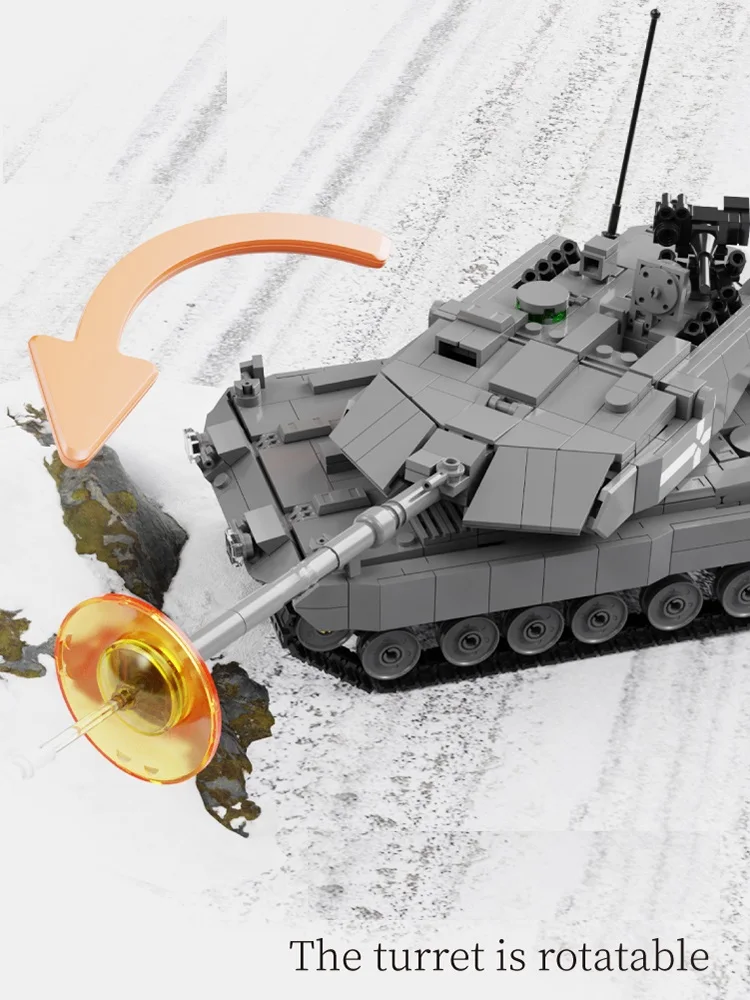 Diy Assembling Leopard 2A7 Ice and Snow Horse tank Military Army Model ...