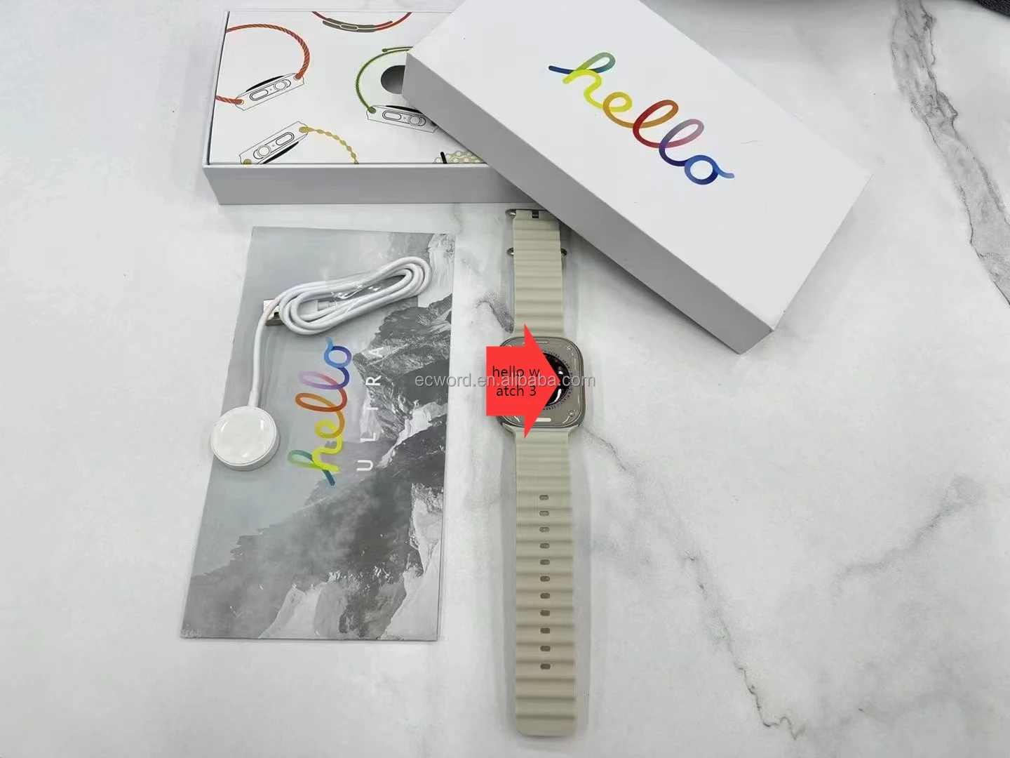 Hello Watch 3 Smart Watch 8 Ultra Sport Fitness Tracker 4gb Storage ...