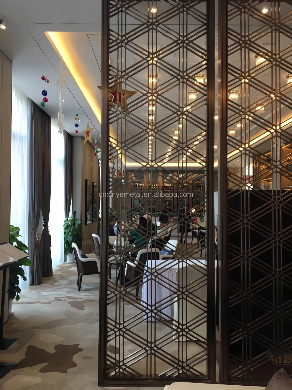 Customizable Stainless Steel Laser Cut Partition Screen For Hotels ...