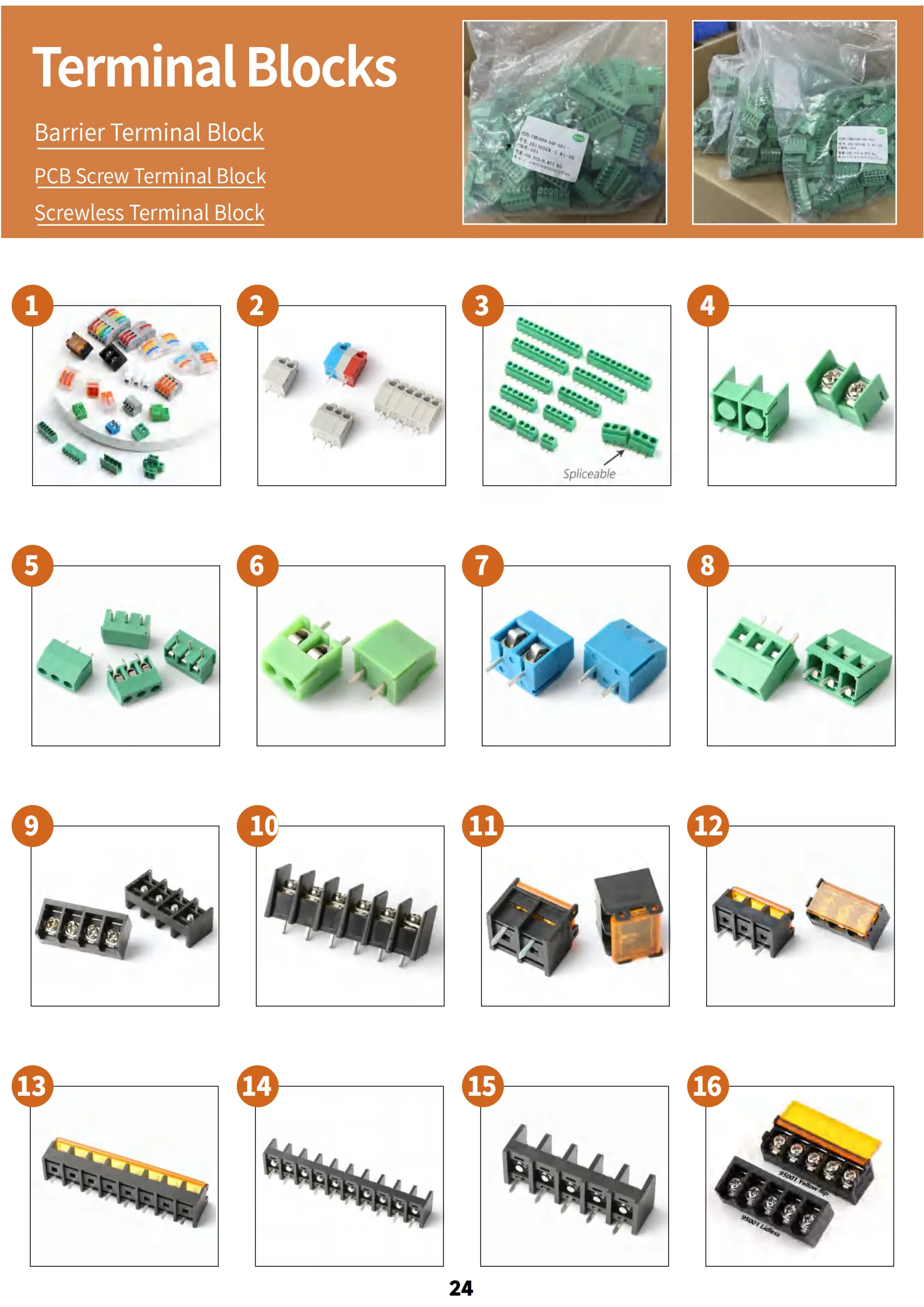Terminal Block Connector 2.54/3.5mm/3.81mm/5.0mm/5.08mm/7.62mm/9.5mm ...