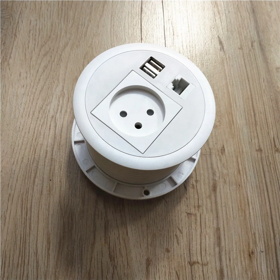 80 90mm Round Grommet Power Socket With 1 Ac Israel Plug Power Outlet 2 ...