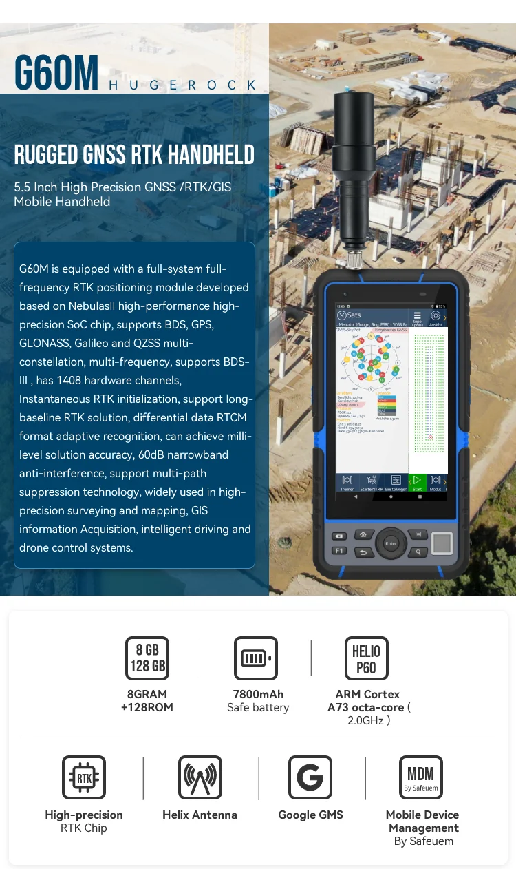 Hugerock G60m Android Rugged Tablet Industrial Ip67 Waterproof Portable ...