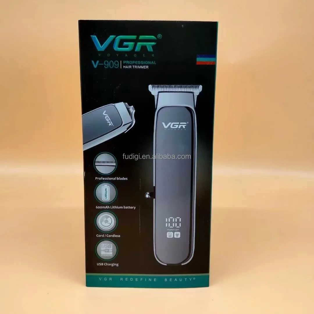 VGR V909 Men’s Barber Salon Clipper - Rechargeable & Versatile