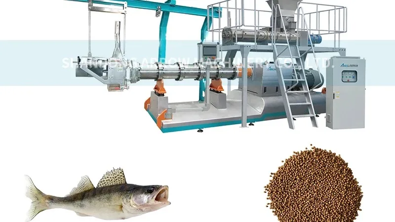 1 Ton Per Hour Fish Feed Extruder Drying Machine Aquaculture Automatic ...