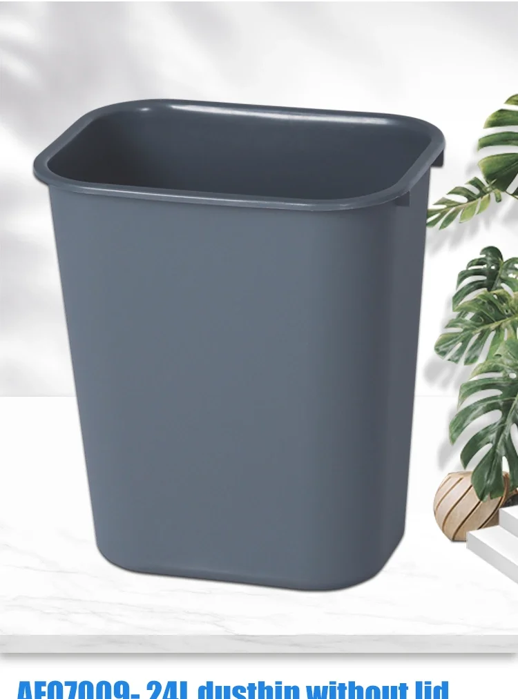 Discount 24l Plastic Waste Bins Indoor Trash Can Waste Bin Commerical ...