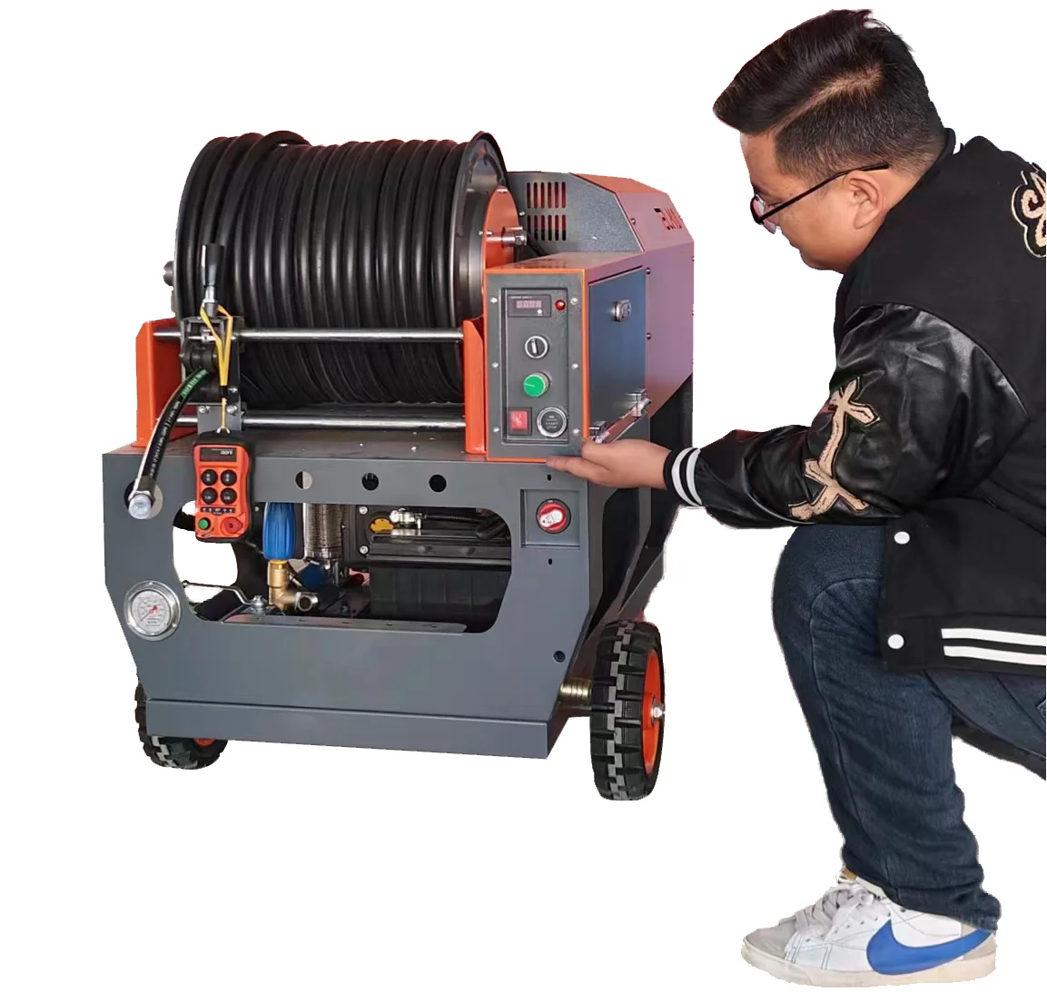 AMJET Burst Fire TMQ Model Sewer Cleaning Machine 27HP