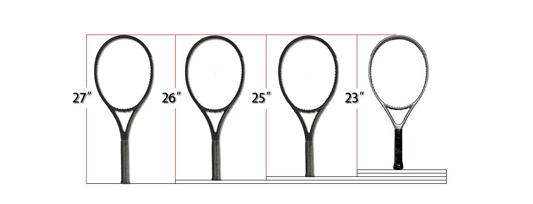 Lightweight Matt Carbon Fiber Red Tennis Rackets For Training Skill ...