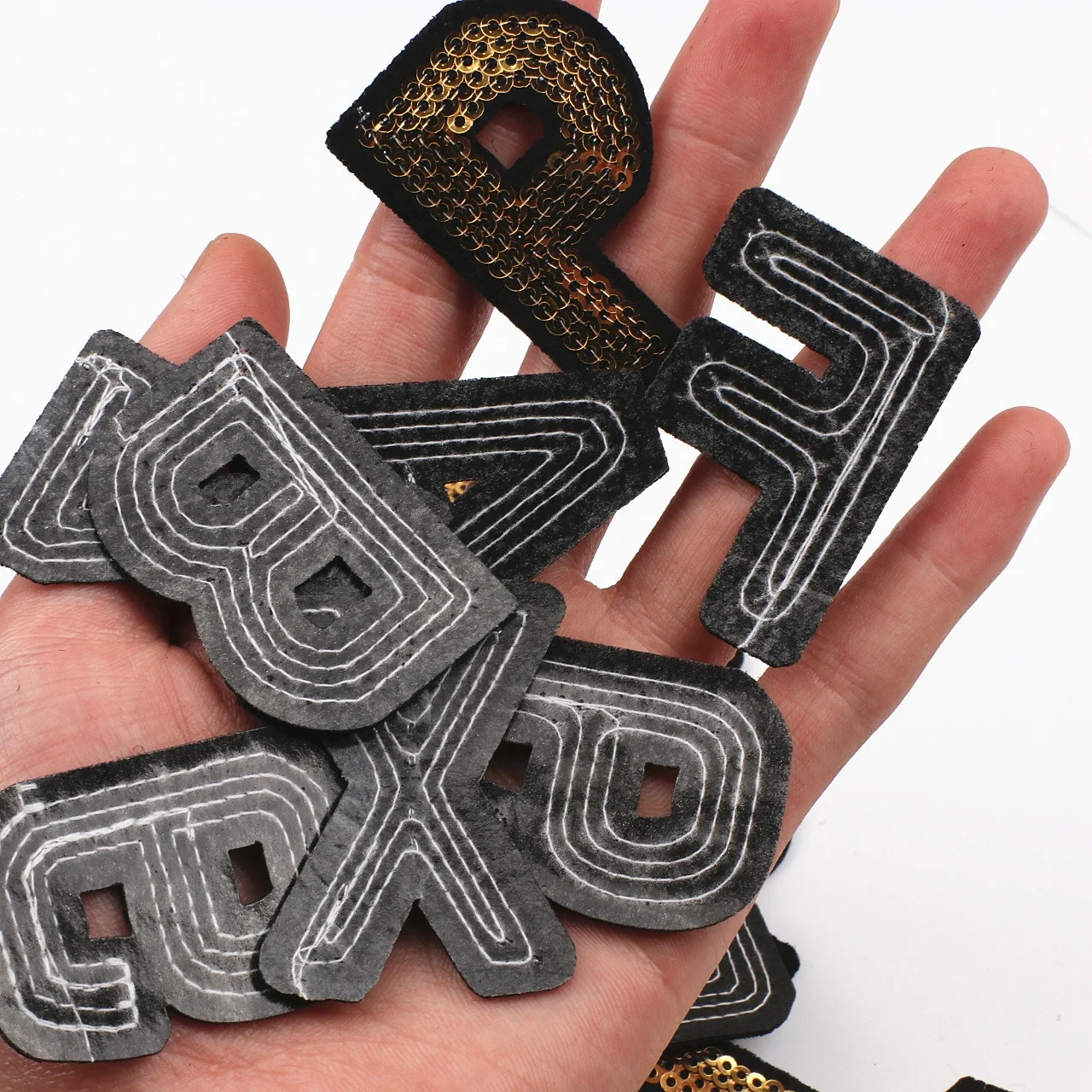 Perfume Bottle Letter Sequin Patches Designer Inspired Custom Iron On ...