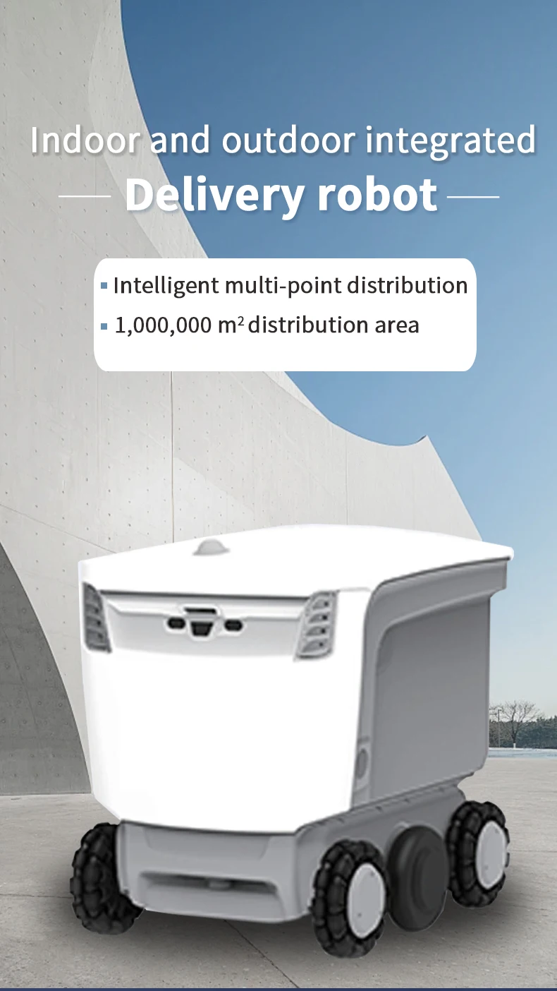 Intelligent Food Delivery Robot - Autonomous Agv Kit
