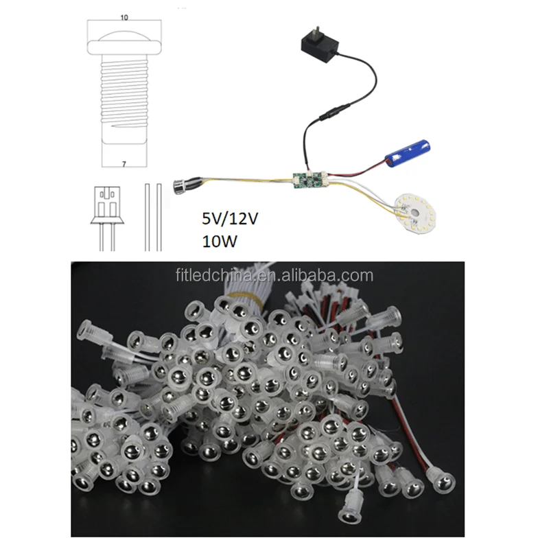 Type-c Rechargeable Battery Powered 5v 12v Dimmer Dimmable Touch Switch ...