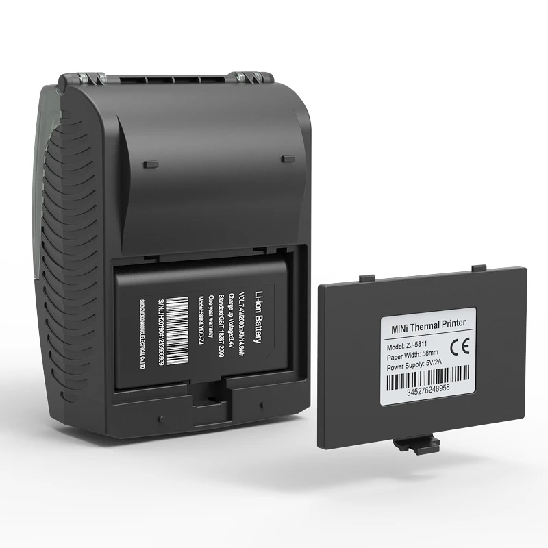 Zj-5811dd Rechargeable Inkless Taxi Receipt And Invoice Printers ...