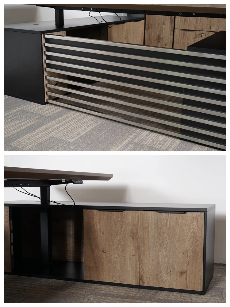 CEO Boss Executive Office Table and Chair Set - Adjustable & Modern