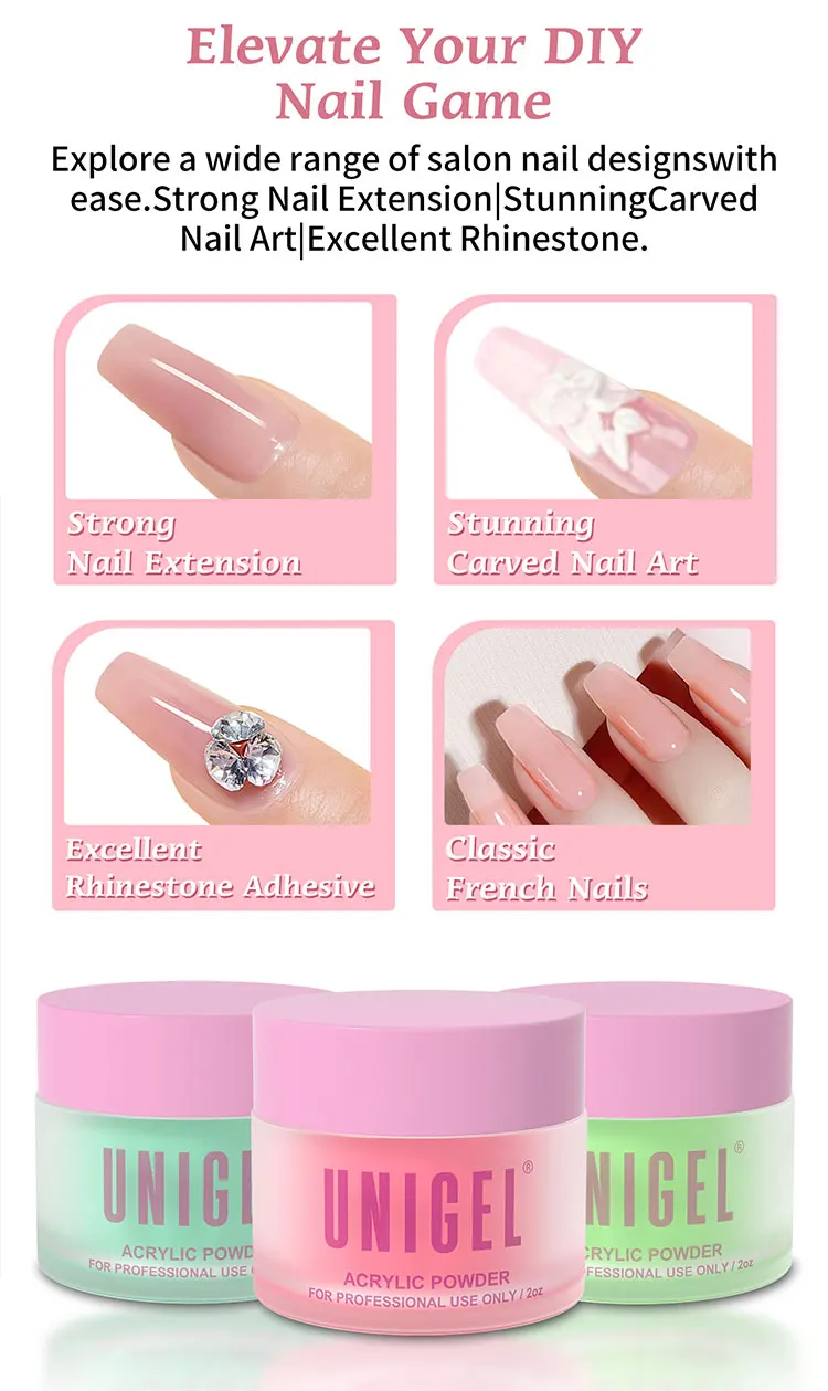 Unigel OEM OSM CNA Matching Nails Art Set Wholesale Acrylic Dipping ...