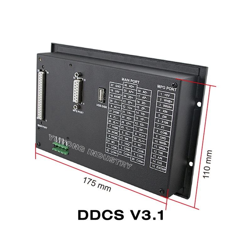 Ddcs V3.1 V4.1 3/4 Axis Cnc Standalone Offline Motion Controller Emergency Stop Electronic ...