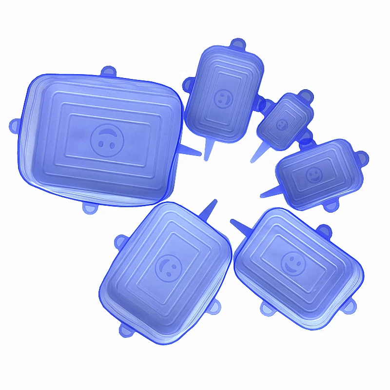 Kitchen Accessories Food Silicone Cover Universal Silicone Stretch Lids ...