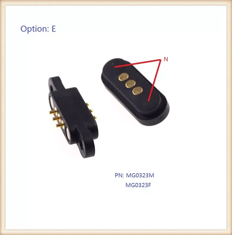 Magnetic Connector Pogo Pin - 3 Pin Pitch 2.3 Mm