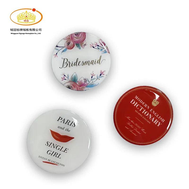 High Quality Waterproof Aluminium Cosmetic Stickers Customized Shape ...