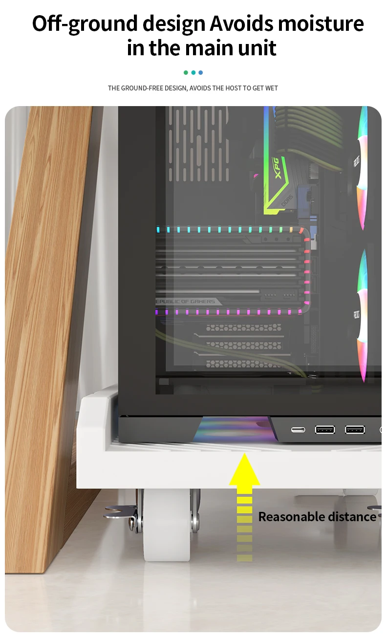 Heavy Duty Stabilizer Universal Fit Computer Host Mounting Base with ...