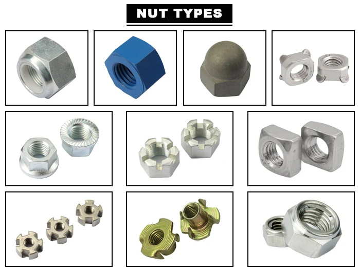 Factory Heavy Hex Nuts ASME B 18.2.2 Aluminium 1/2-13 Stainless Steel 3 ...