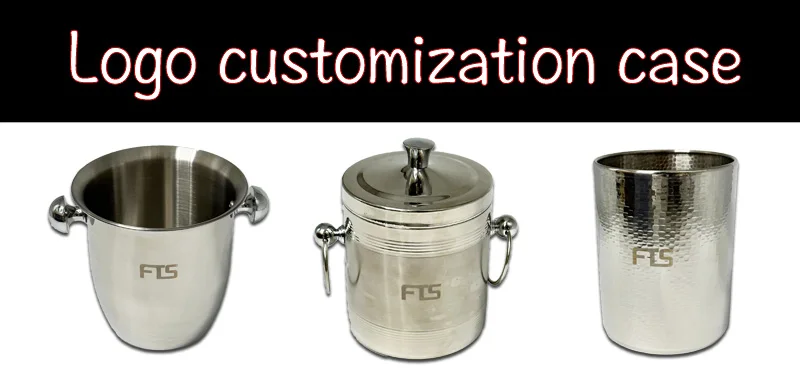 FTS champagne Bucket pink Gold Color Beverage Tubs Metal Party Premium ...