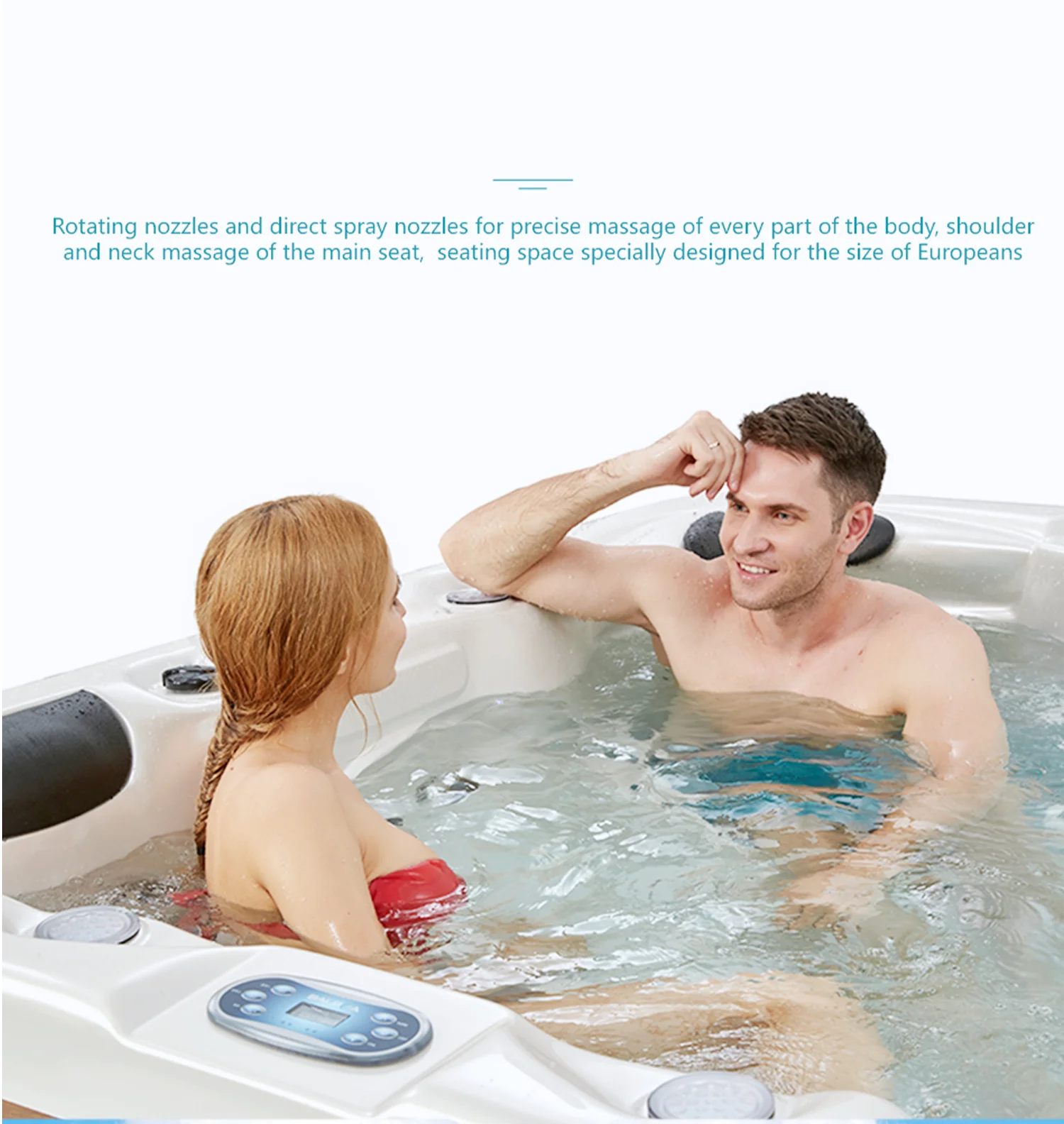 Outdoor Hot Tub - 5 6 Person Spa Massage Whirlpool Jacuzzi