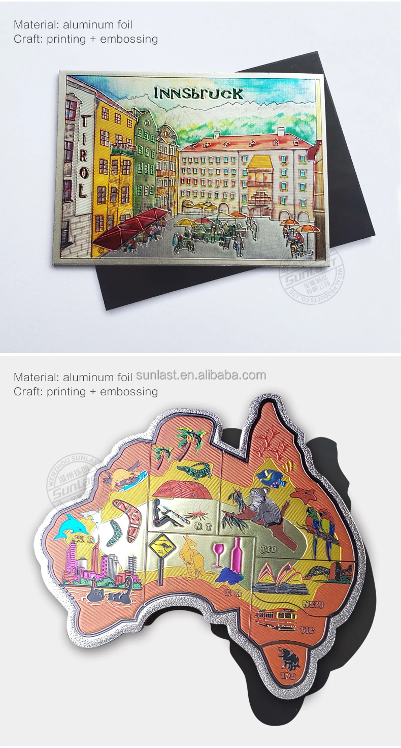 Japandi Magnetic Fridge Magnets - Custom Embossed Aluminium